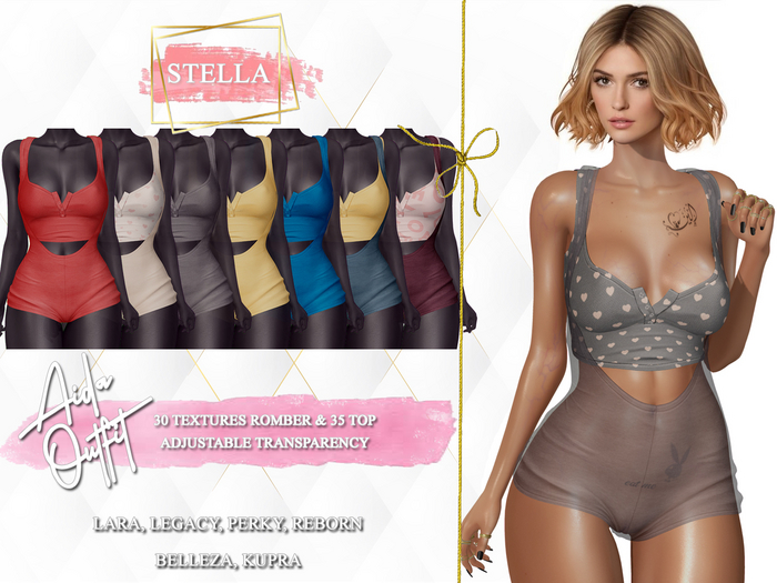 Second Life Marketplace {st} Aida Outfit Fatpack